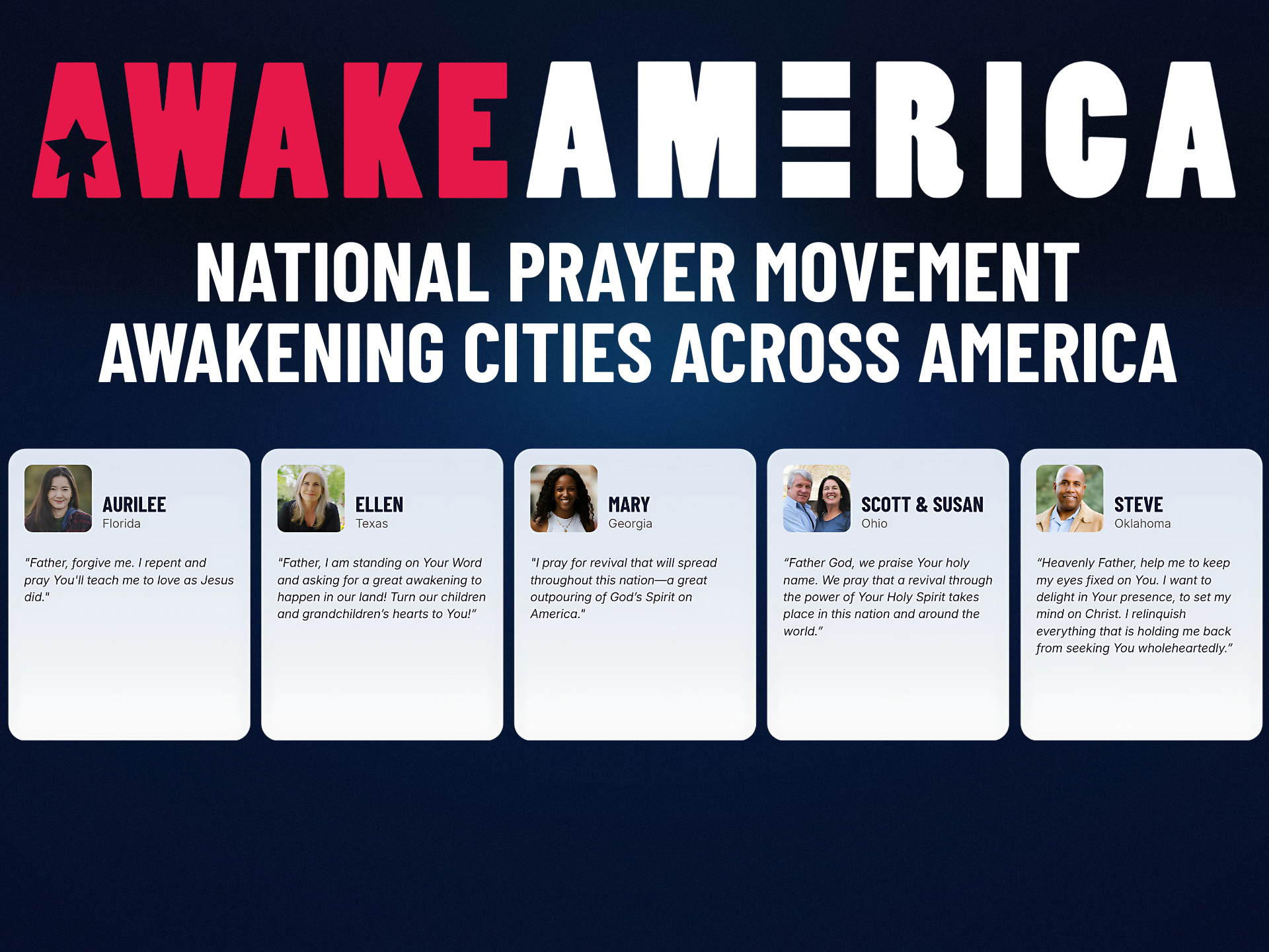 Support AWAKE America - National Prayer Movement